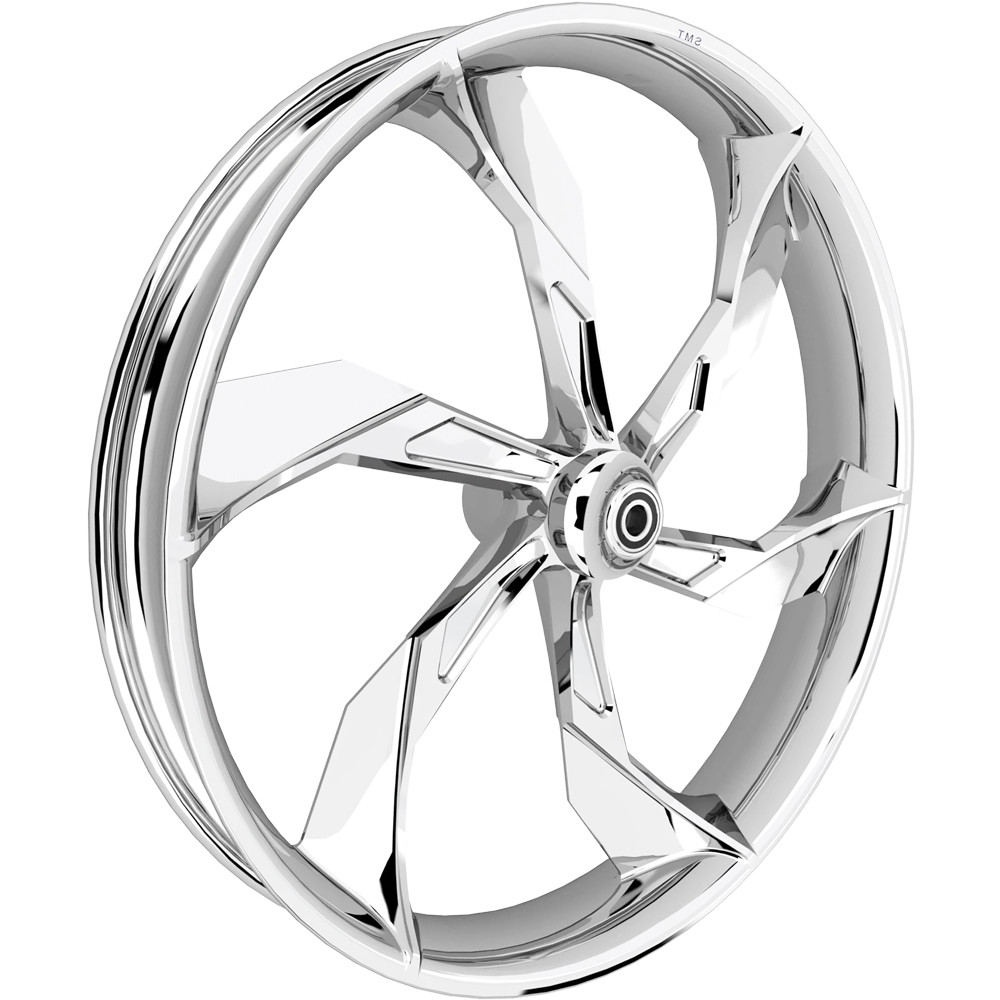 SMT Machining F-22 3D Chrome Harley Wheel | rotationwheels.com