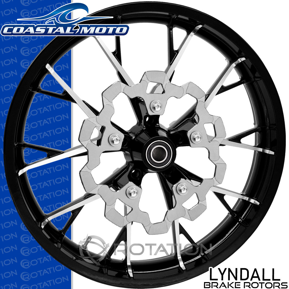 Coastal Moto Marlin 21" Black Cut Harley Wheel | rotationwheels.com