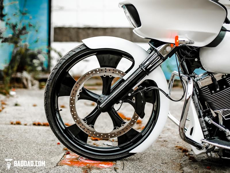 Harley Front Fender SLMOTO Gloss Black Front Fender For Harley Touring ...