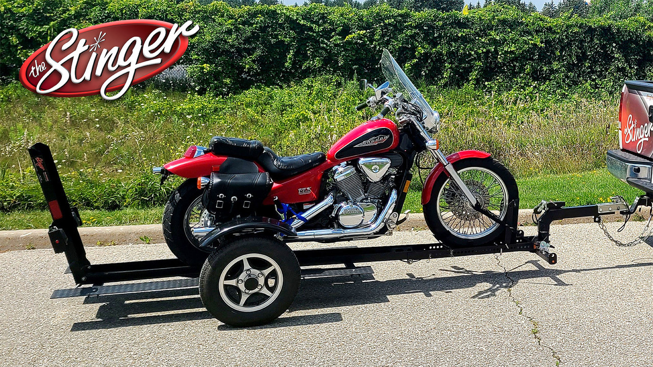 Stinger Single Motorcycle Folding Trailer | RotationWheels.com