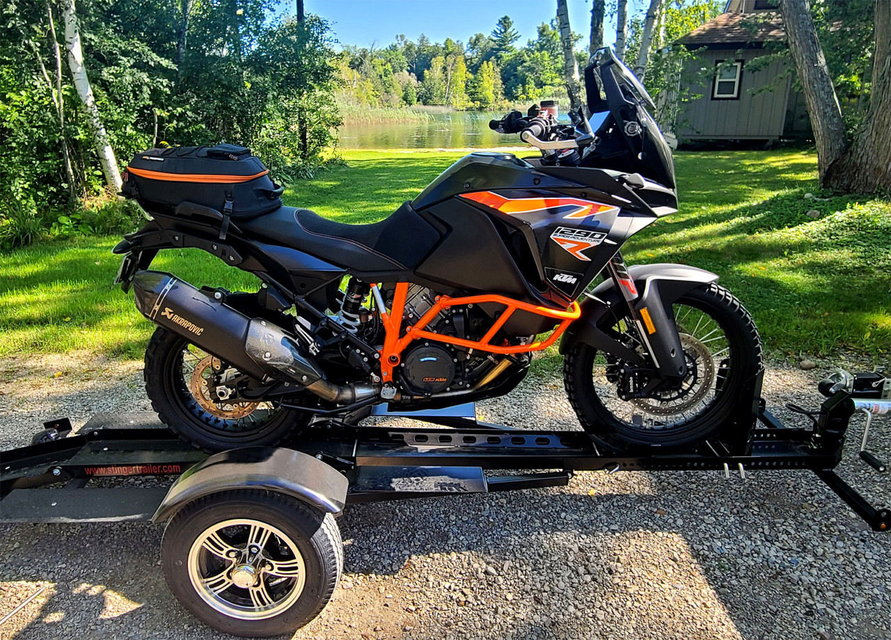 Stinger Single Motorcycle Folding Trailer | RotationWheels.com