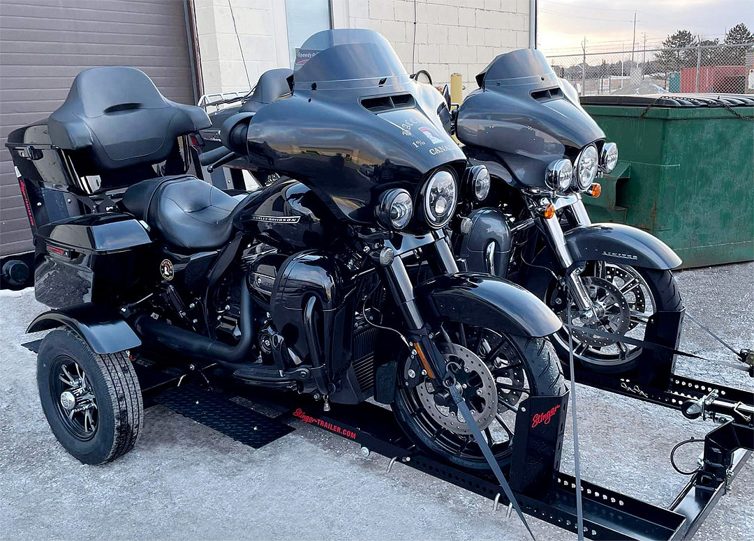 Stinger Dual Motorcycle Folding Trailer | RotationWheels.com