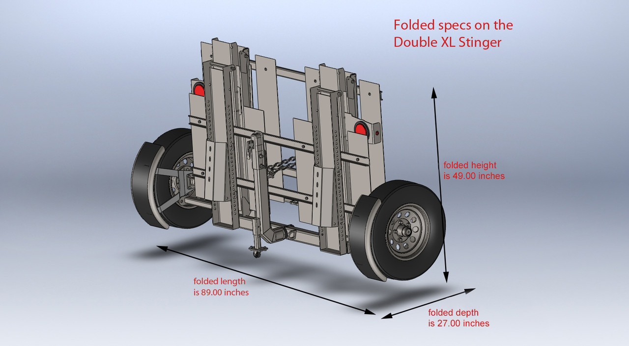 Stinger Dual Motorcycle Folding Trailer | RotationWheels.com