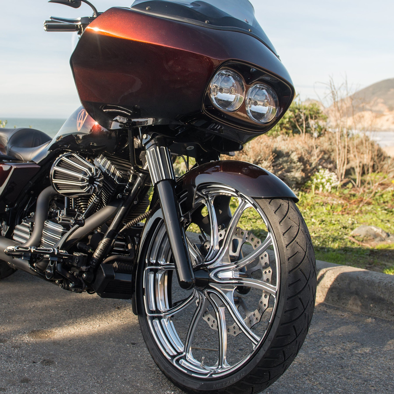 Arlen Ness 10 Gauge Fork Cans 99-13 FLT / 06-13 Trike Harley ...