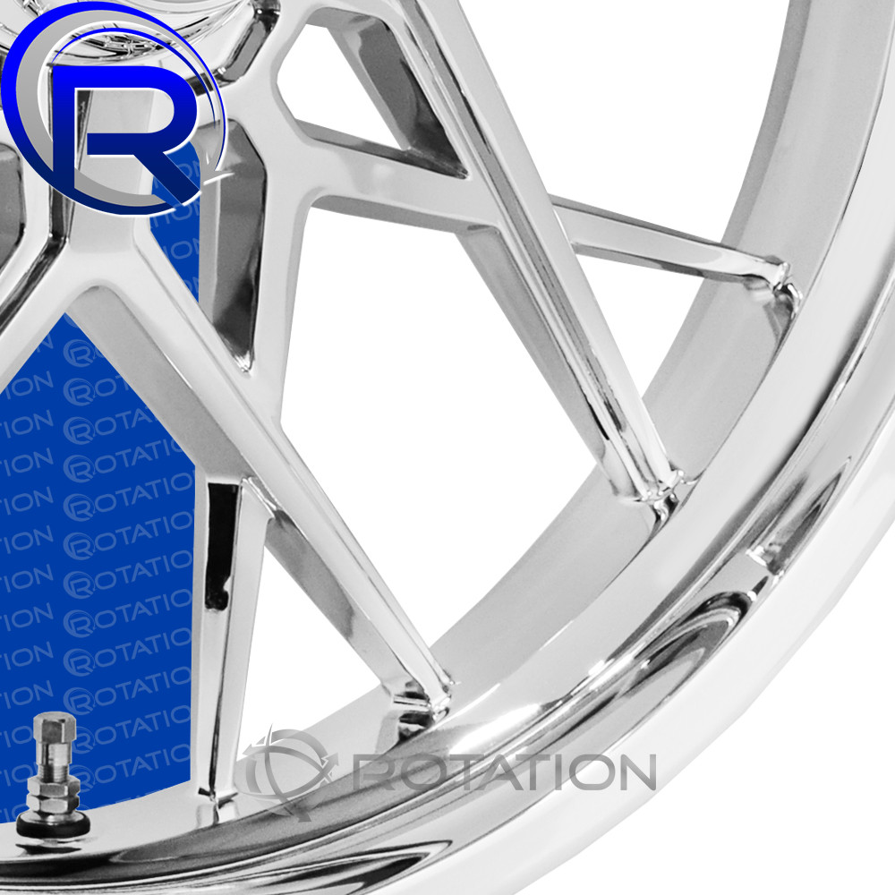 Replica Prodigy Razor Chrome 21" Custom Harley Wheel | rotationwheels.com