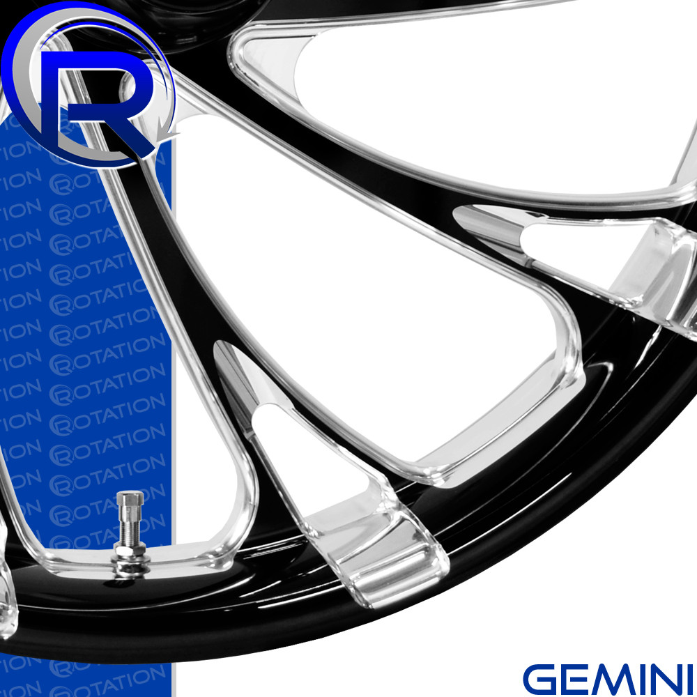 Gemini DarkSide PLUS Custom Harley Wheel | rotationwheels.com