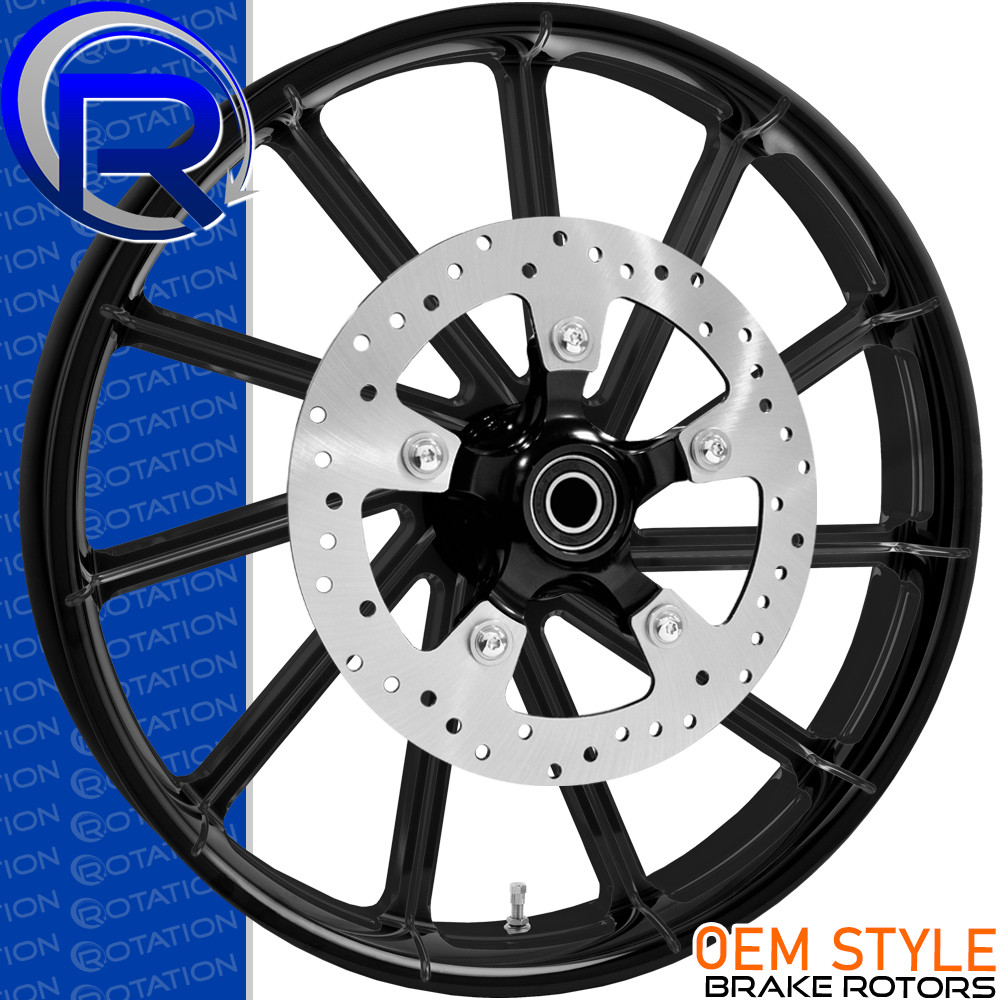 Javelin Gloss Black Harley Trike Wheel | RotationWheels.com