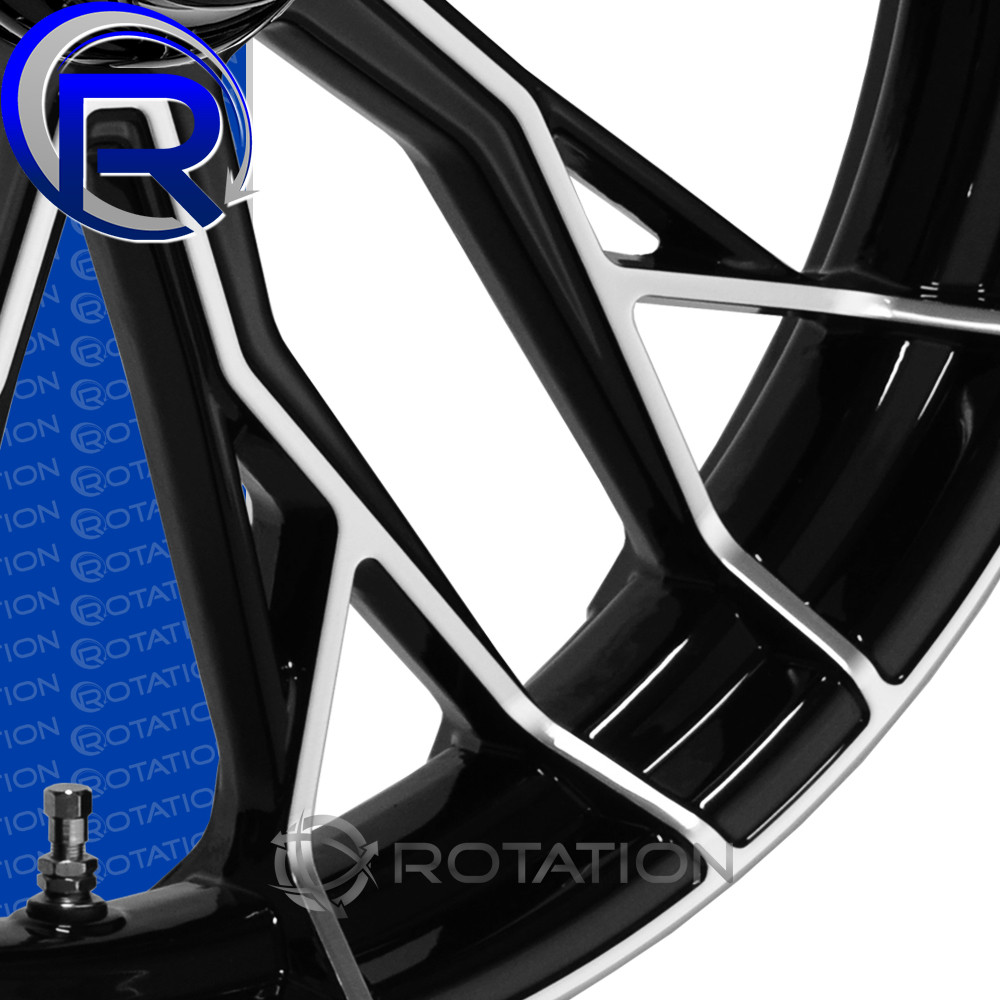 Replica Raider Black Cut 21" Custom Harley Wheel | rotationwheels.com