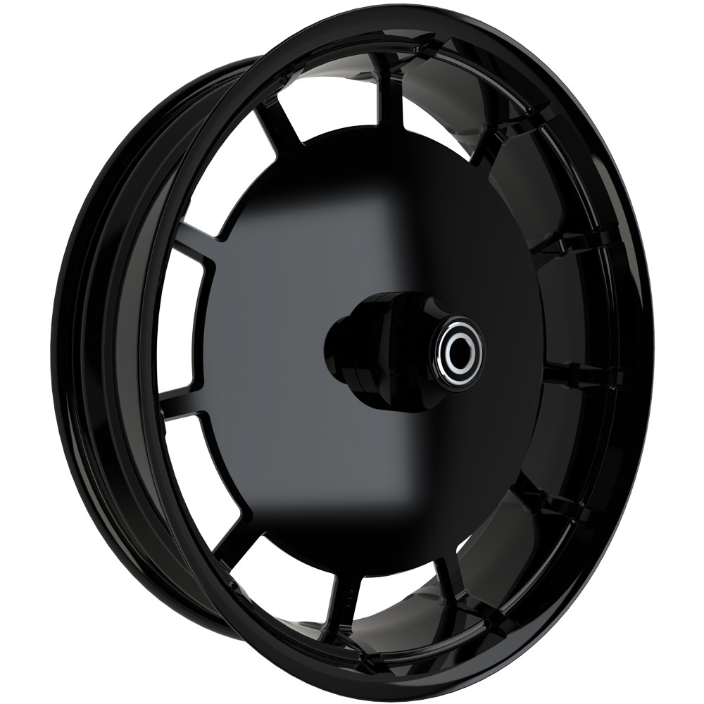 SMT Machining OG19 Gloss Black Custom Motorcycle Wheel Package ...