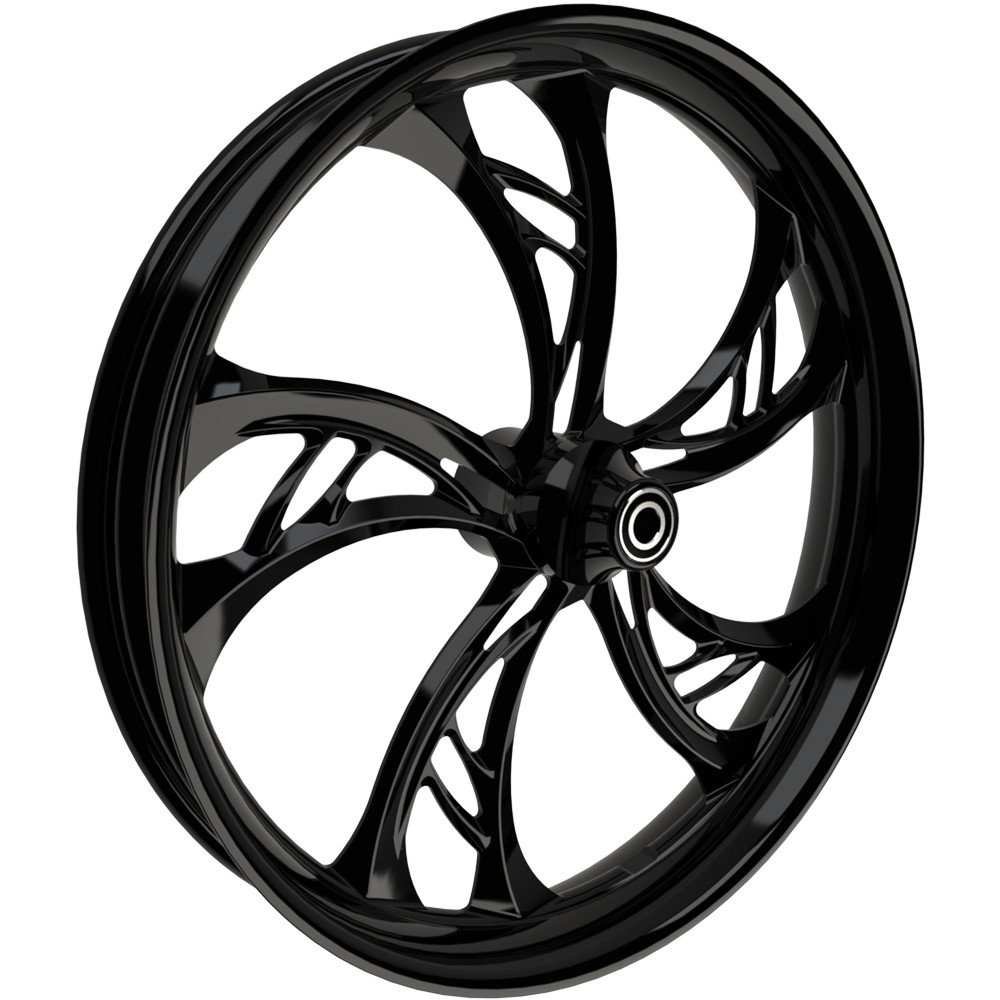SMT Machining Hennessy Gloss Black Harley Wheel | rotationwheels.com