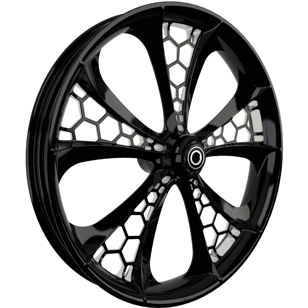 SMT Machining Hive Black Cut Harley Wheel | rotationwheels.com