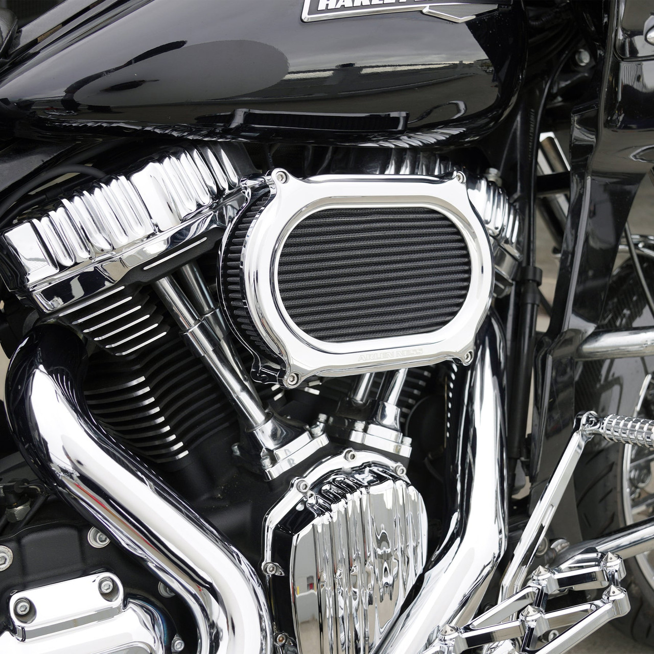 Arlen Ness Oval Stage 2 Air Cleaner Complete Kit Chrome Harley ...