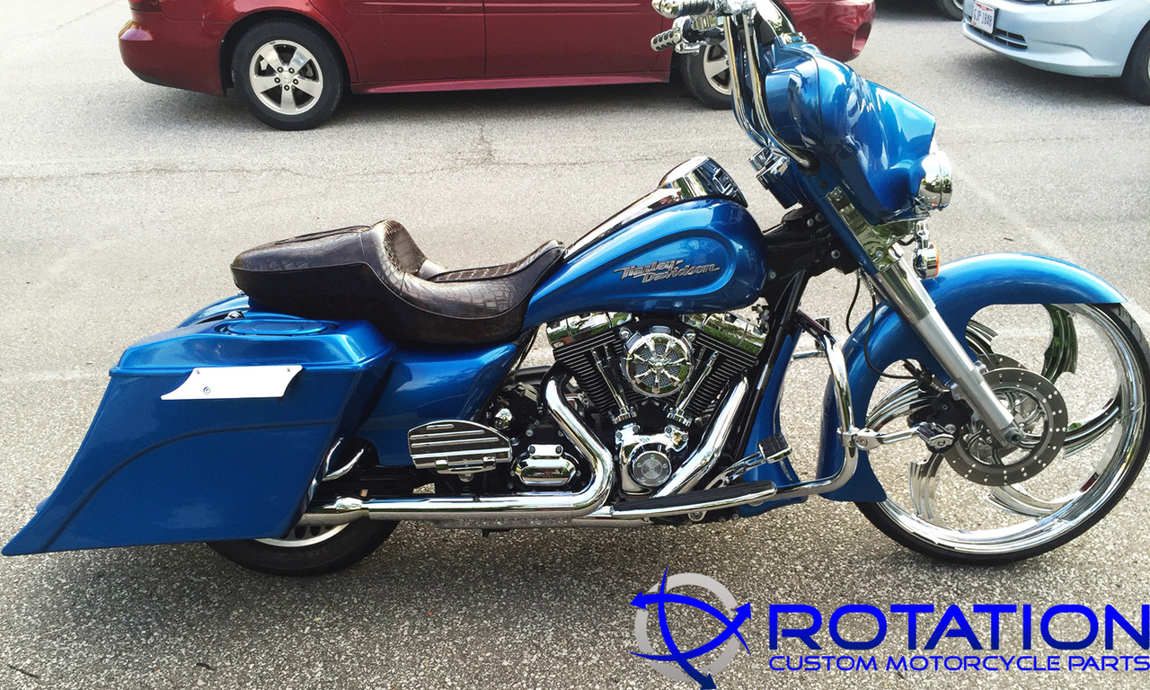 Falcon Chrome Custom Harley Wheel | rotationwheels.com