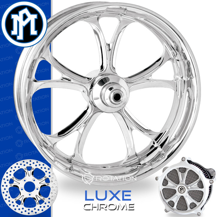 Performance Machine PM Luxe Chrome Custom Motorcycle Wheel ...
