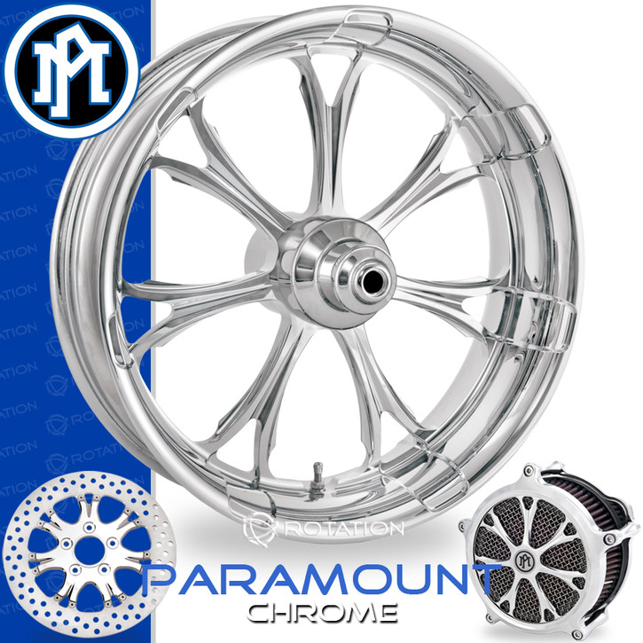 Performance Machine PM Paramount Chrome Custom Motorcycle Wheel ...