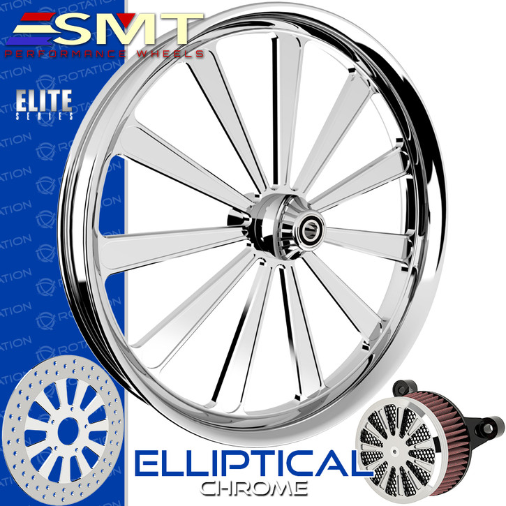 SMT Machining Elliptical Illusion Chrome Custom Motorcycle Wheel ...