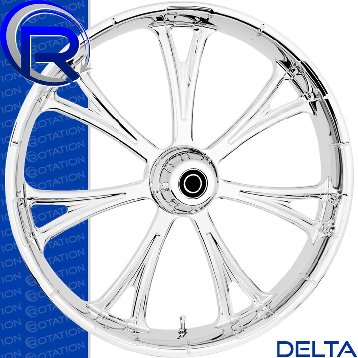 Rotation Delta Chrome Trike Motorcycle Wheel | RotationWheels.com
