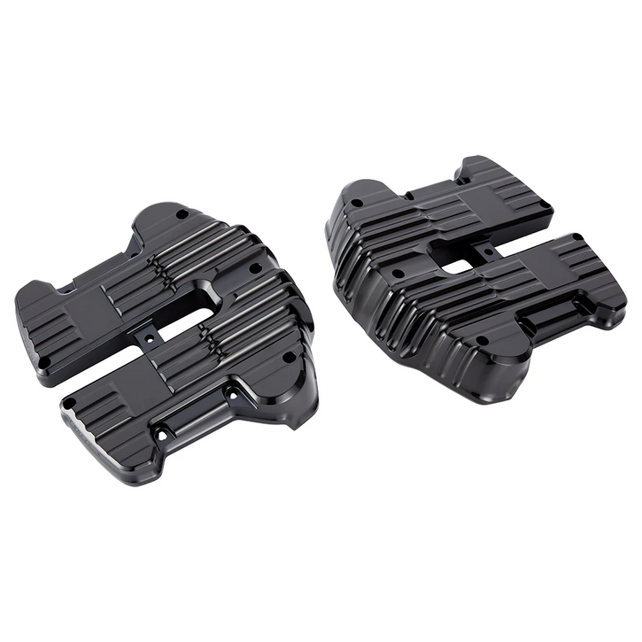 Arlen Ness Rough Crafts M8 Rocker Box Covers All Black Harley ...