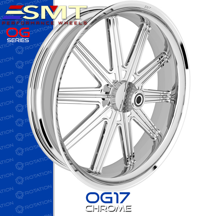 SMT Machining OG17 Chrome Custom Motorcycle Wheel Package ...