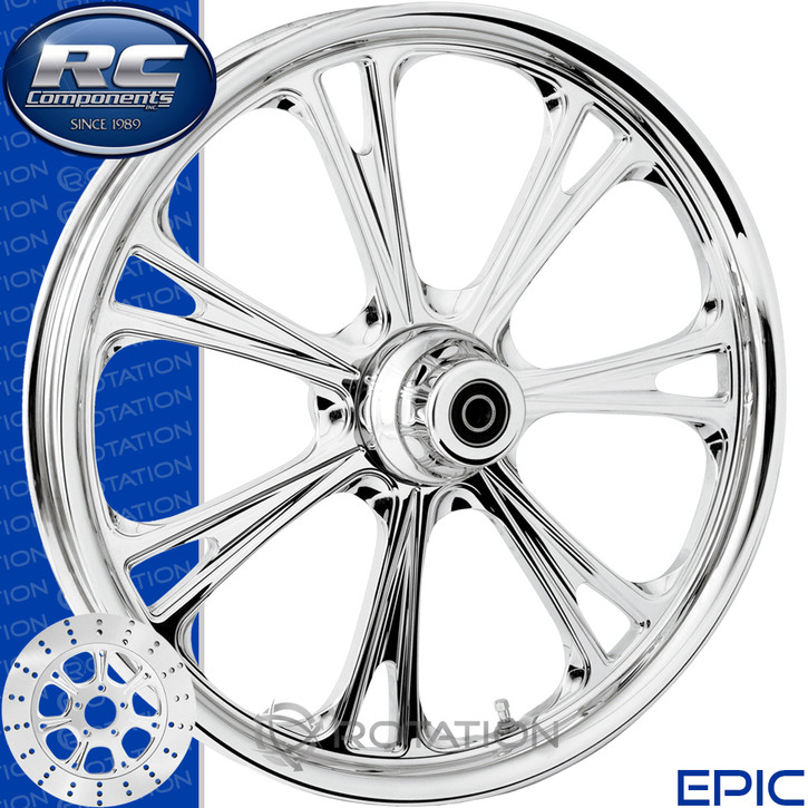 RC Components Epic Chrome Metric Cruiser Motorcycle Wheel ...