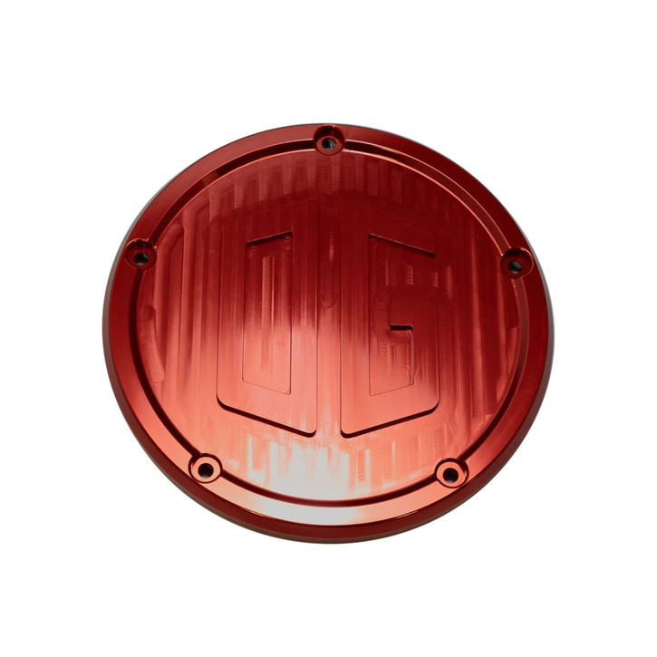 Original Garage OG Moto M8 Derby Cover Red | rotationwheels.com