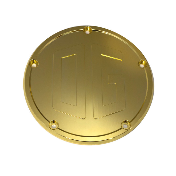 Original Garage Moto Twin Cam Derby Cover Gold Plating | RotationWheels.com