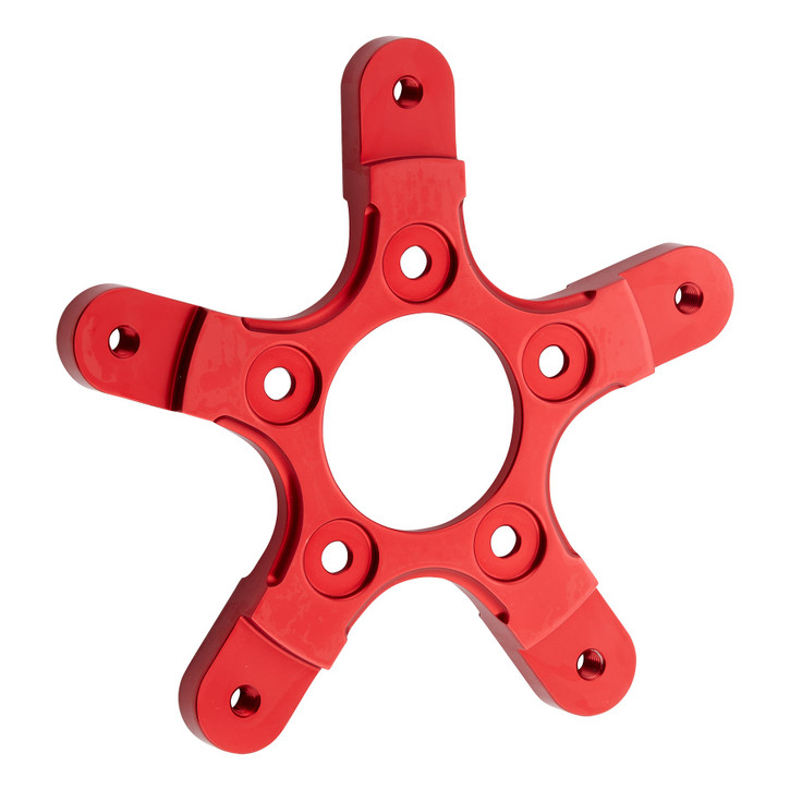 Arlen Ness FLT Brake Rotor Adapter Red Universal | RotationWheels.com