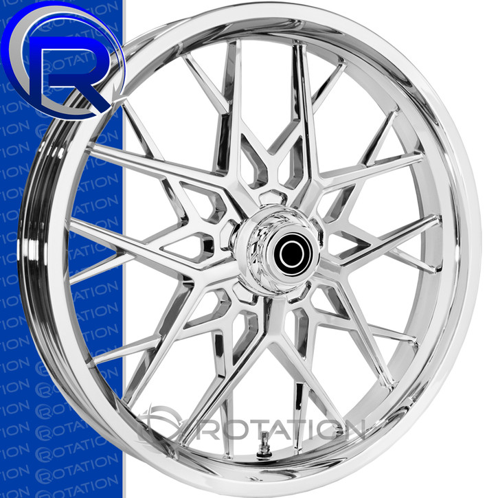 Replica Prodigy Razor Chrome 21" Custom Harley Wheel | rotationwheels.com