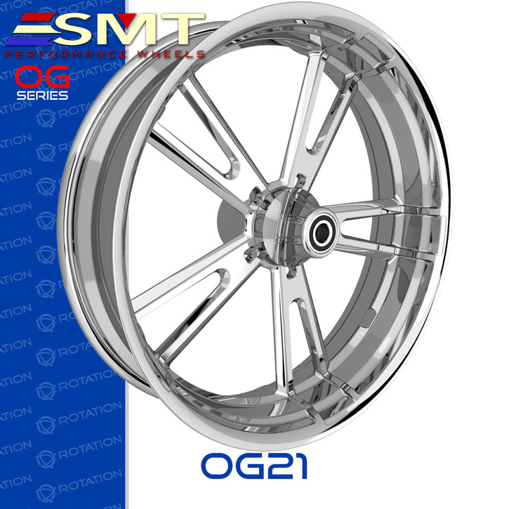 SMT Machining OG21 Chrome Custom Motorcycle Wheel Package ...