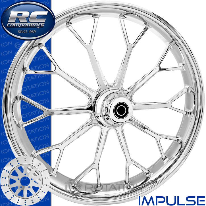 RC Components Impulse Chrome Metric Cruiser Motorcycle Wheel ...