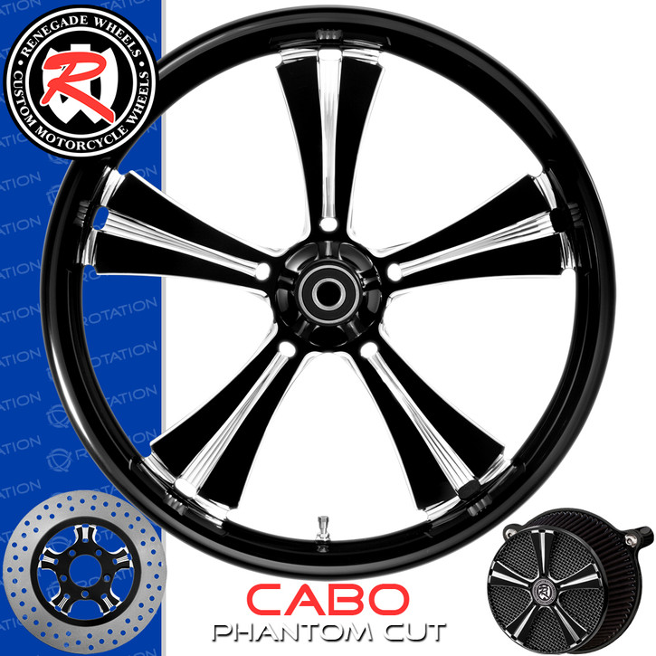Renegade Wheels Cabo Phantom Cut Custom Motorcycle Wheel ...