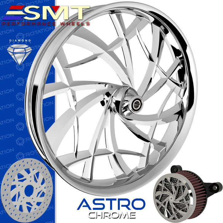 SMT Machining Astro Chrome Harley Wheel | rotationwheels.com