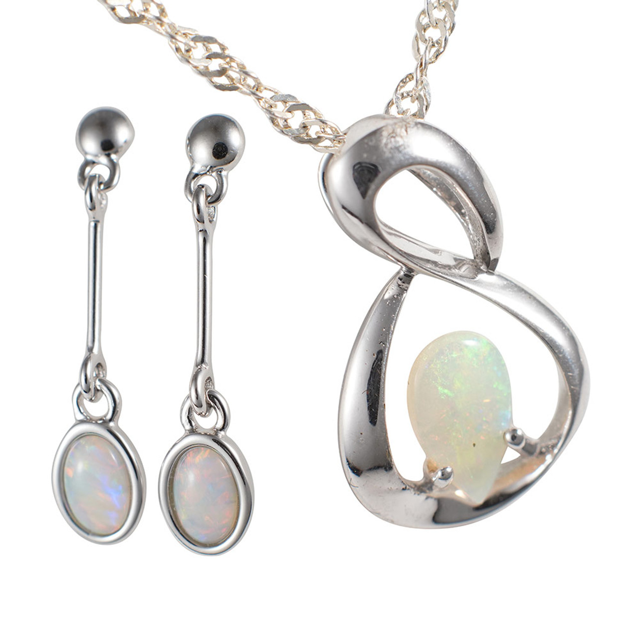 White opal jewelry - Australian Opal Direct