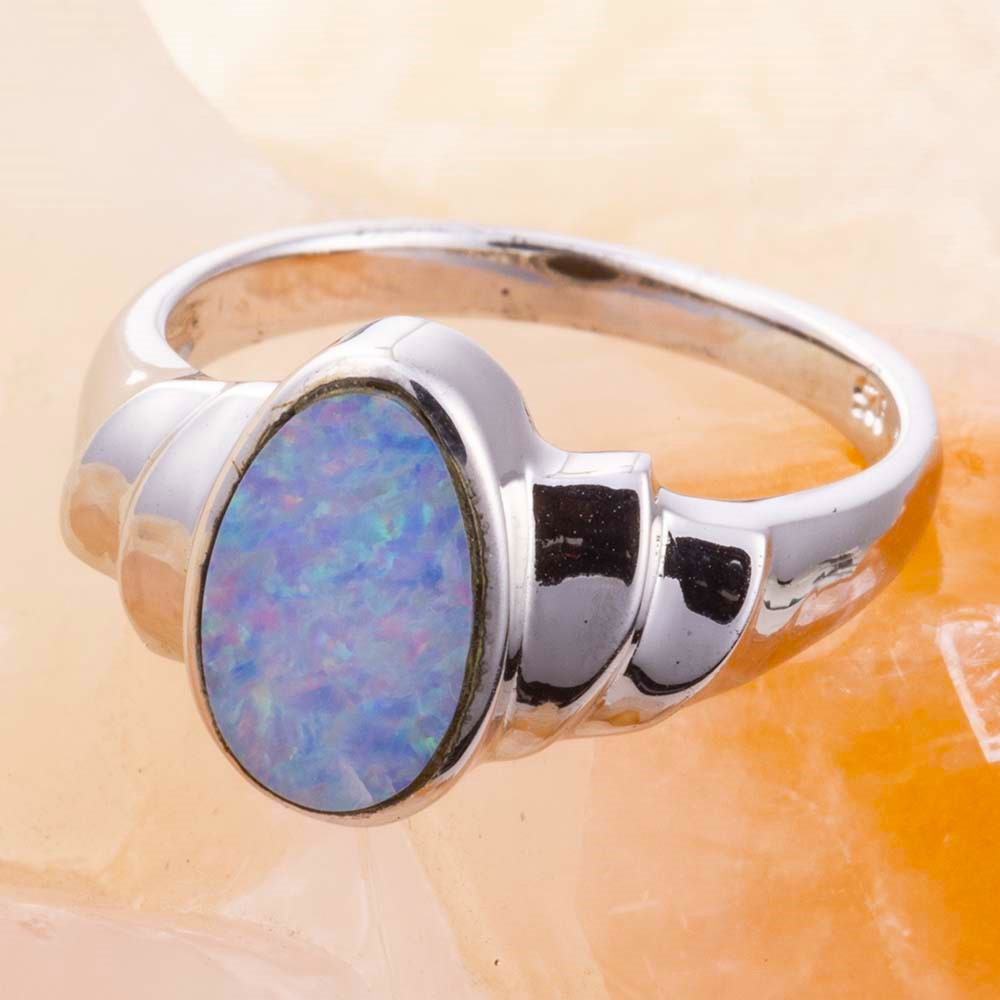 ORIONS GAZE STERLING SILVER AUSTRALIAN OPAL RING
