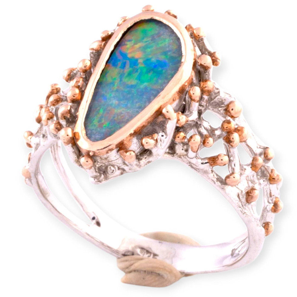 Canopy Dream Sterling Silver Couture Opal Ring