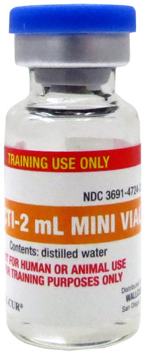Practi-2 mL Mini Vial (for training) - EMRN - Equipment Medical Rive Nord