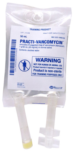 Practi-Vancomycin 50 mL I.V. Solution Bag (for training) 231VM