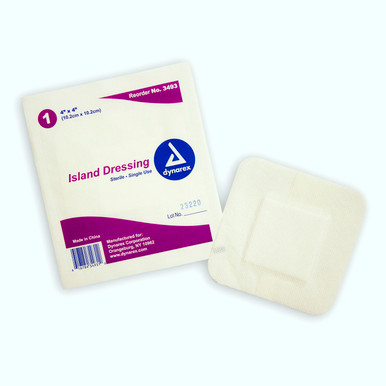 Island Dressing Sterile, 4" x 4"
