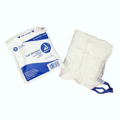 Lap Sponge, Sterile, Pre-washed 12x12 - Equipment Medical Rive Nord ...