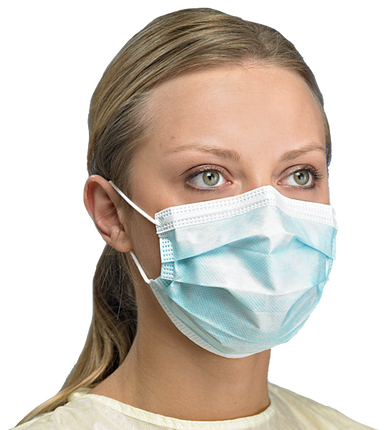ASTM LEVEL 2 PROCEDURE EARLOOP FACE MASK 1092