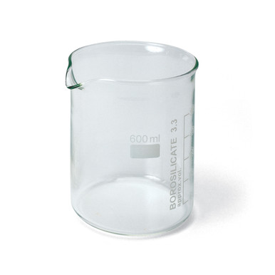 Set of 10 Beakers,600 ml, Low Form
