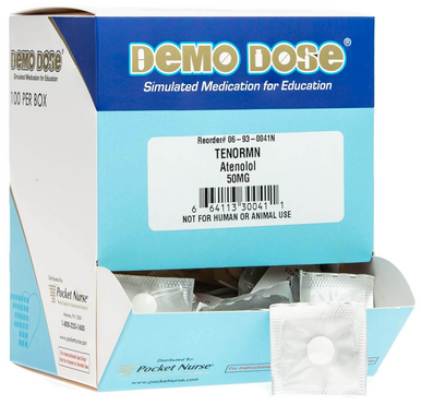 Demo Dose® Tenormn 50 mg - 100 Pills/Box (For Training Purposes Only ...