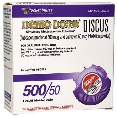 Fluticason/Salmeterl Disc Inhaler 500/50 (For Training Purposes Only ...