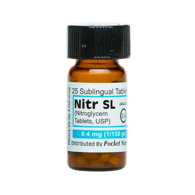 Demo Dose® Nitr Sublingual Tablets 0.4 mg, (For Training Purposes Only ...