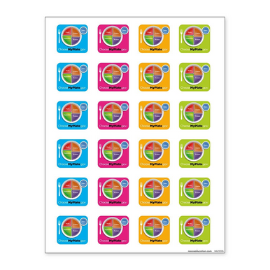 MyPlate Stickers - Pkg. of 744