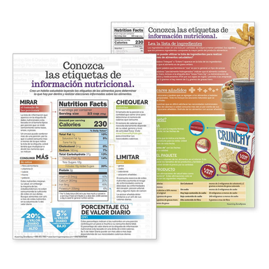 Get to Know Nutrition Facts Labels - Tablet - 8-1/2 in. x 11 in. - 50 ...