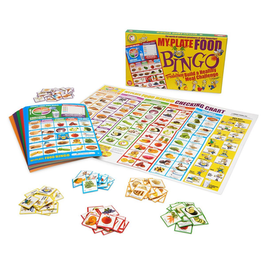 MyPlate Food Bingo, Featuring Build a Healthy Meal Challenge
