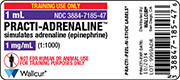 Practi-Adrenaline 1:1000 (1 mg/1mL) Peel-N-Stick Label for 1 mL Vial ...