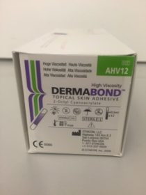 DERMABOND HIGH VISCOSITY TOPICAL SKIN ADHESIVE 0.5ML VIAL AHV12