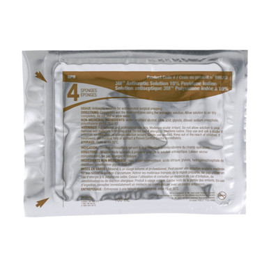 3M™ SoluPrep™ Sponge (10% povidone iodine), 100.12, 4 sponges - EMRN ...
